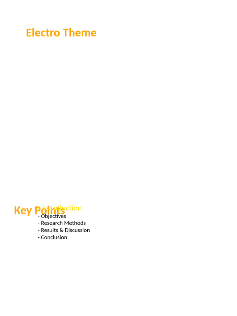 Electro Theme Presentation | PDF