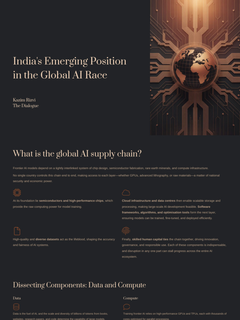 India's Emerging Position in the Global AI Race | PDF | Artificial ...