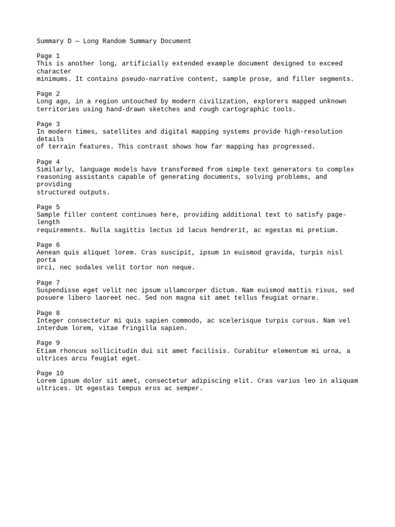 Summary D | PDF