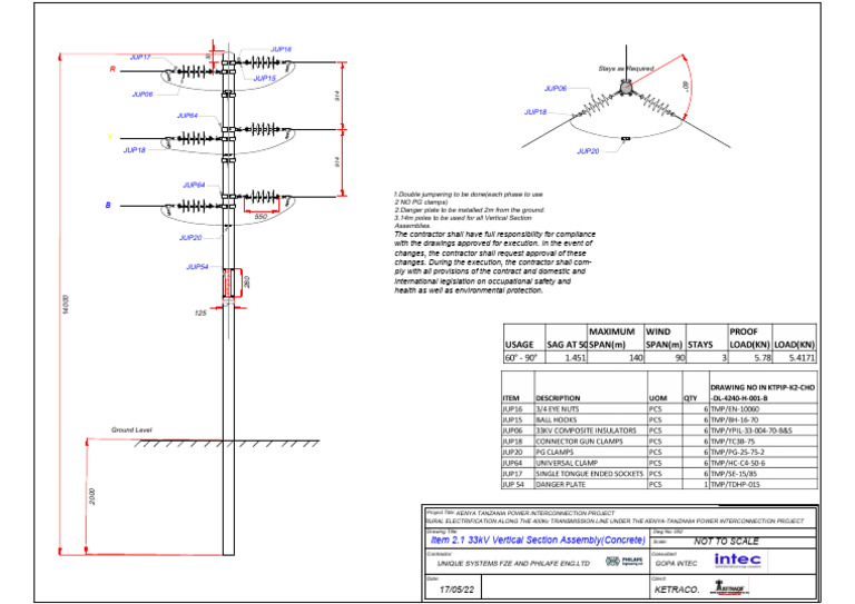 002 - Item 2.2 33kV Vertical Section Assembly C | PDF | Electric Power ...