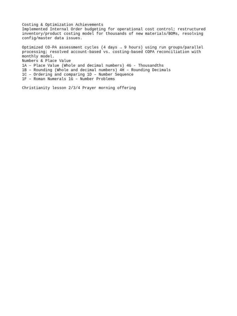 Cost Control and Optimization Strategies | PDF