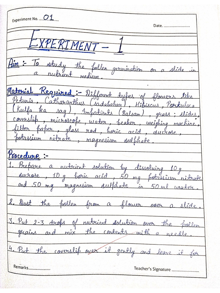 Biology Lab Manual Assignment Work (1) | PDF
