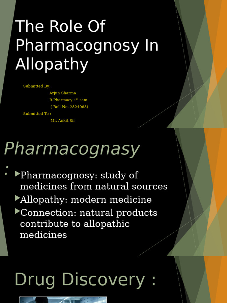 Pharmacognosy's Impact on Allopathy | PDF
