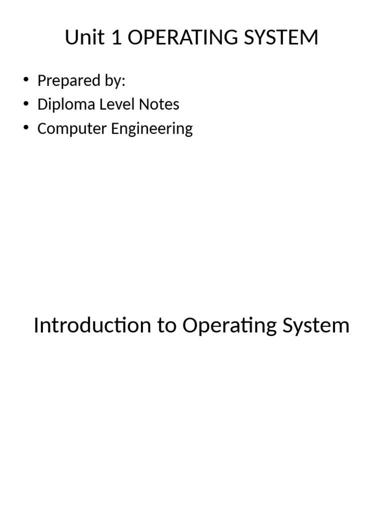 Operating System Format | PDF