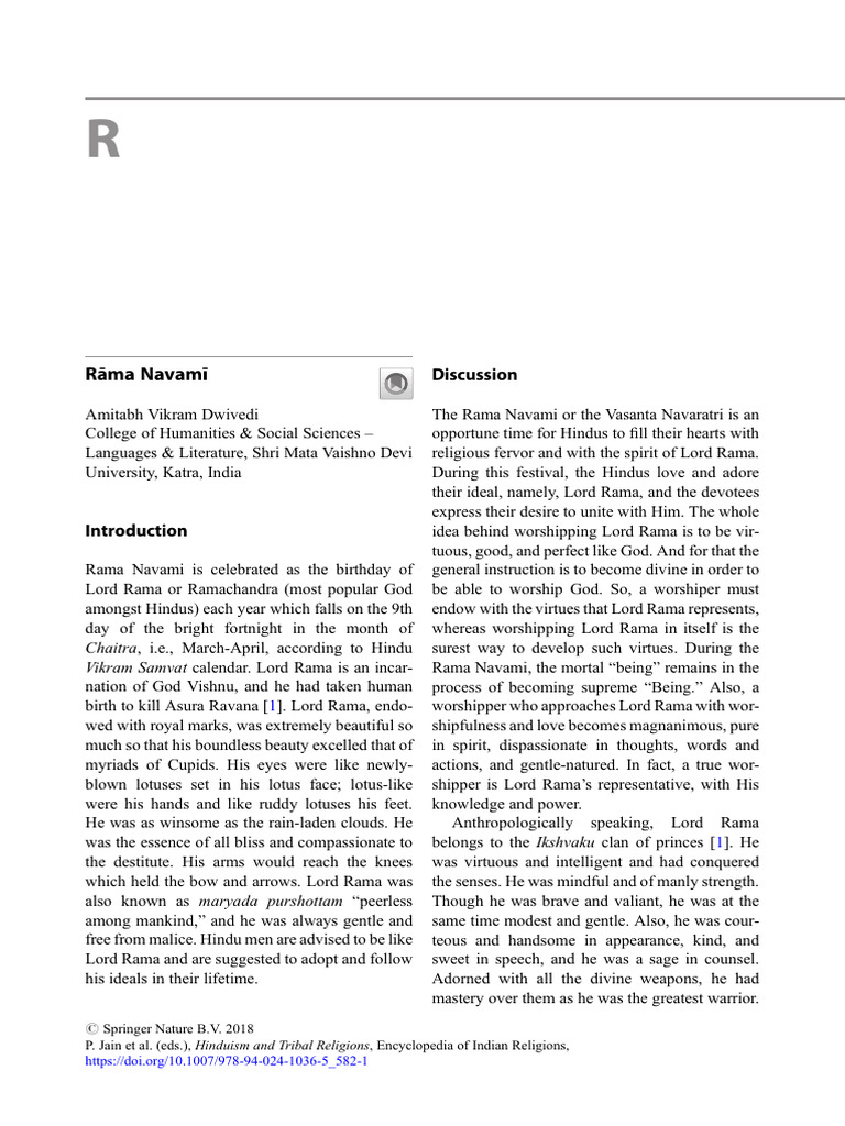 RamNavami | PDF | Rama | Indian Religions