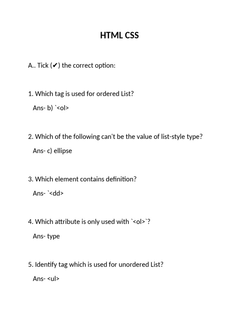 HTML Css-class 7 | PDF | Html Element | Html