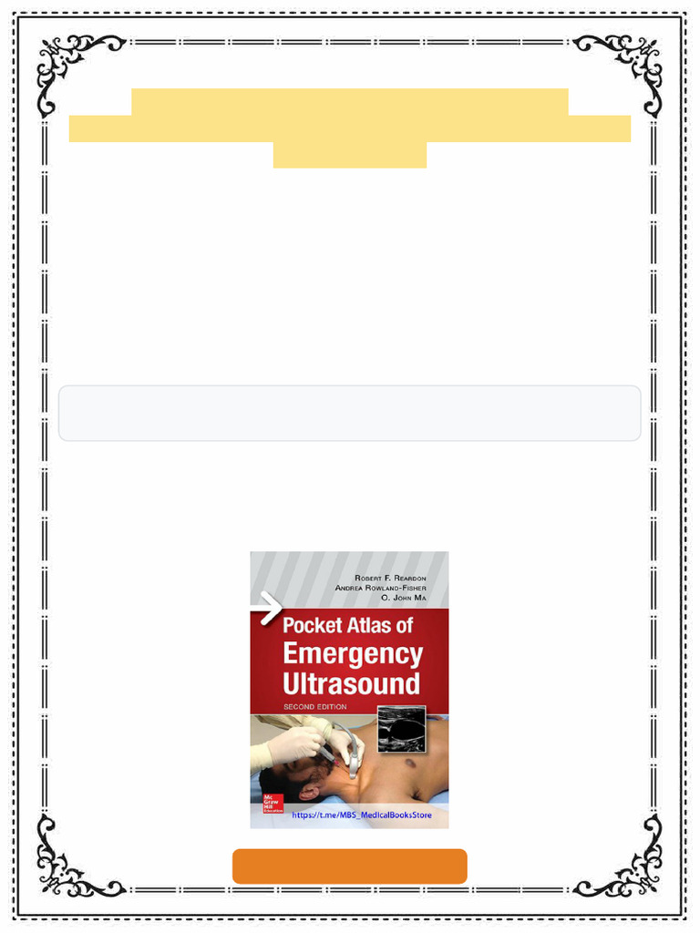 Pocket Atlas of Emergency Ultrasound Robert F. Reardon Ebook Complete ...