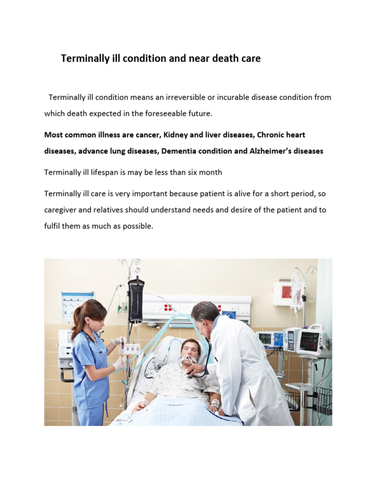 Terminally Ill and Near Death Care | PDF | Terminal Illness | End Of ...