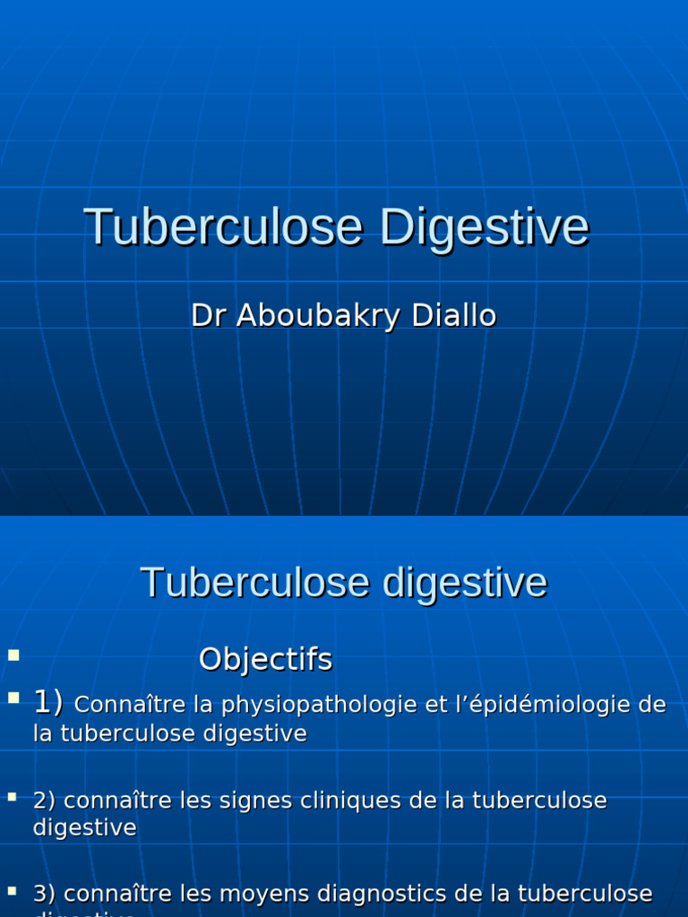 Comprendre la tuberculose digestive | PDF | Tuberculose | Spécialités ...