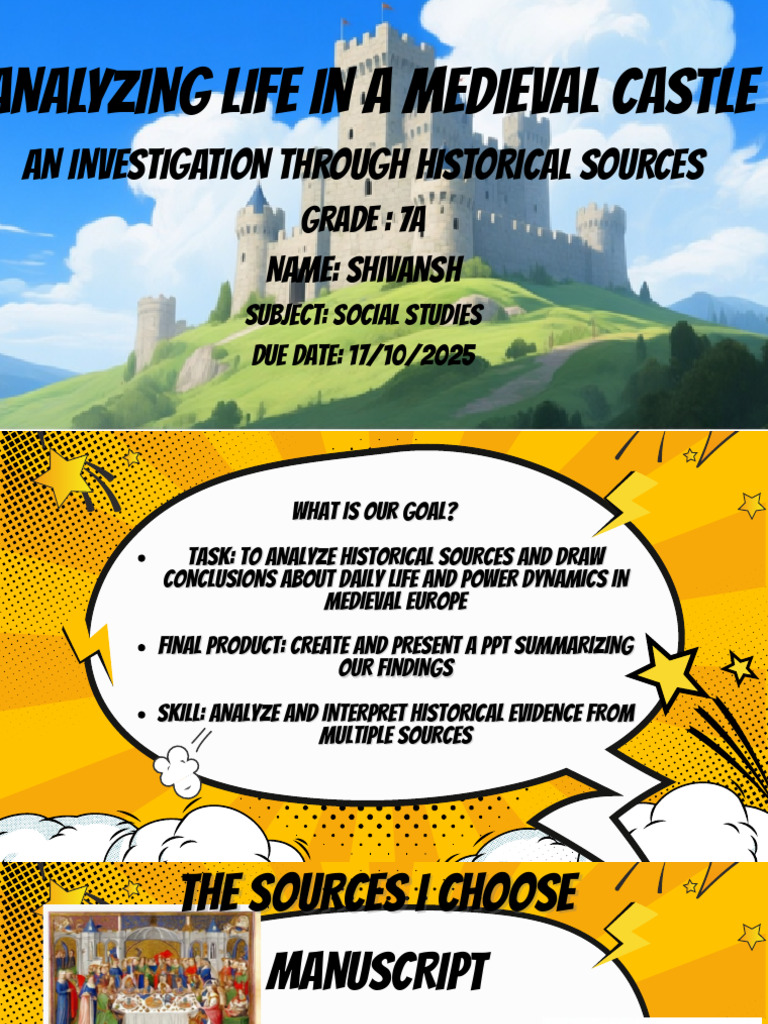 Life in A Medieval Castle Made by Shivansh Goyal 7A | PDF | Castle ...