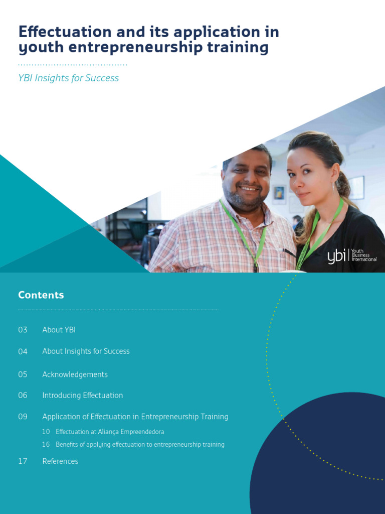 YBI EffectuationReport English Digital | PDF | Entrepreneurship | Causality