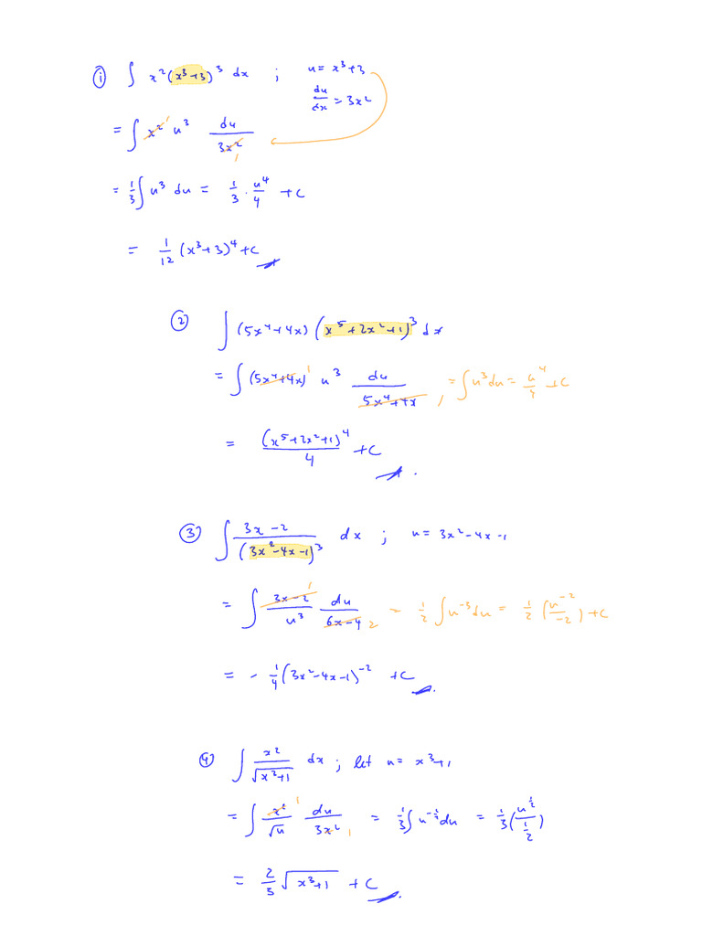 100 Integrals Final Worked Solutions | PDF