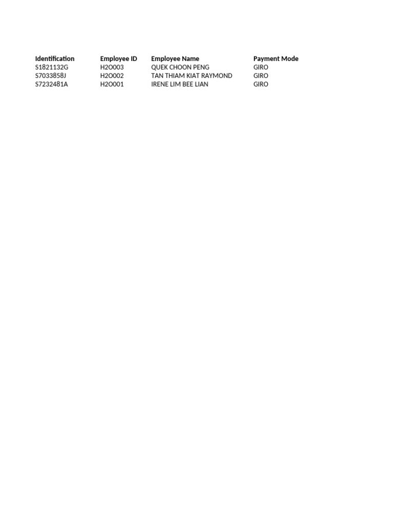 Employee Payment Summary Report | PDF