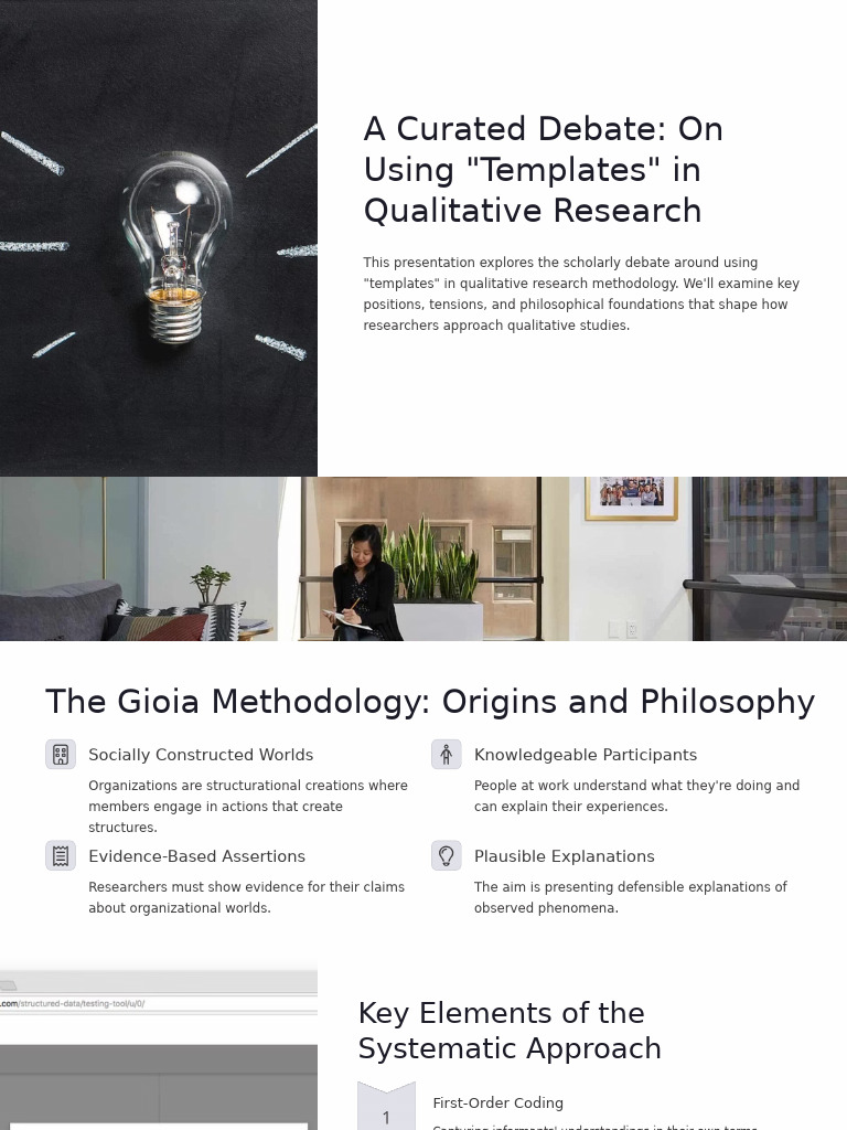 A Curated Debate On Using Templates in Qualitative Research Final | PDF ...