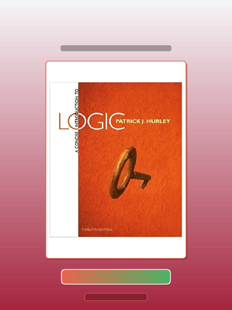 Test Bank of a Concise Introduction to Logic 12E Hurley eBook and ...
