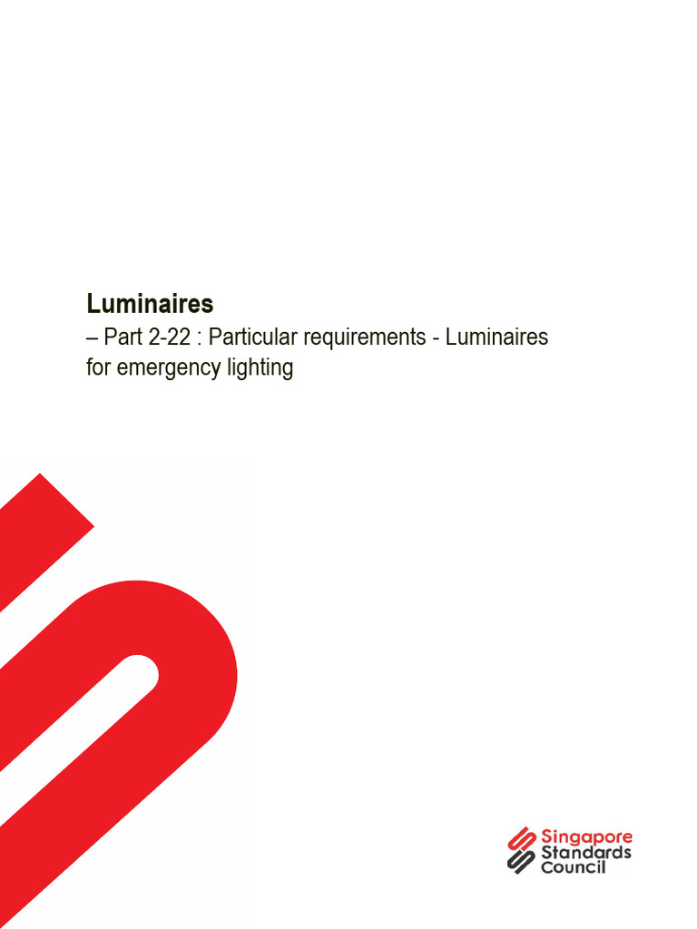 SS IEC 60598-2-22-2023 Preview | PDF | Rechargeable Battery ...