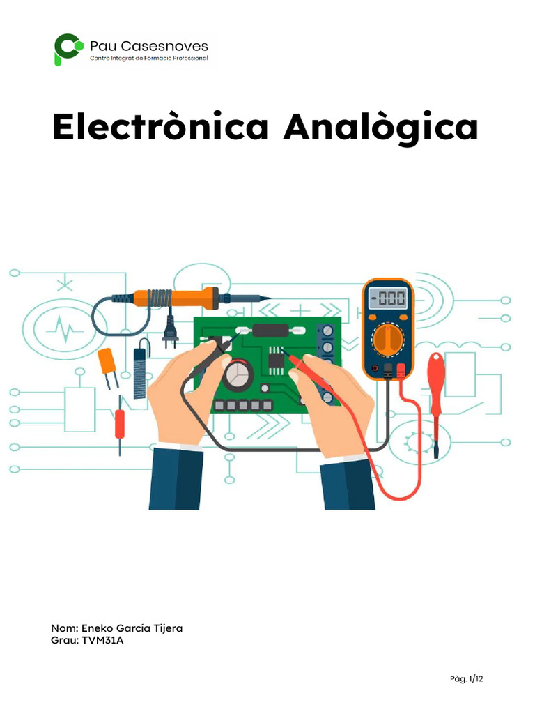 Sistemes Elèctrics UT2 - Resum Electrònica Analògica | PDF
