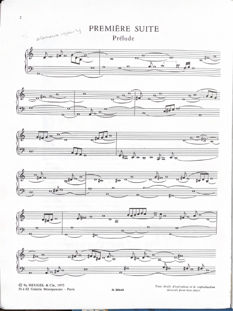 D'Anglebert Prelude G Major | PDF