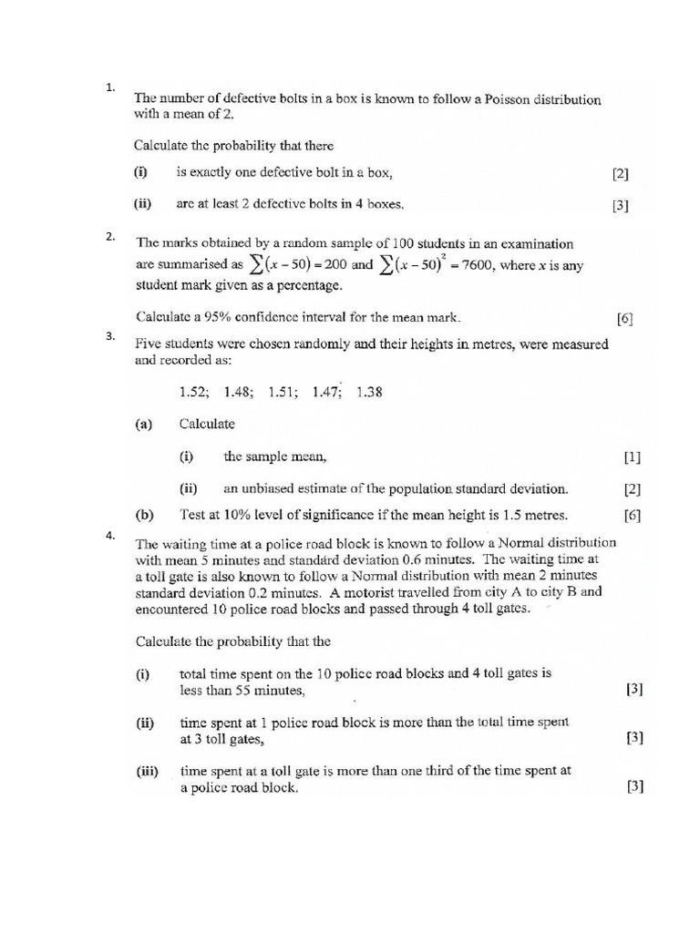 Higher Order Statistics Revision | PDF