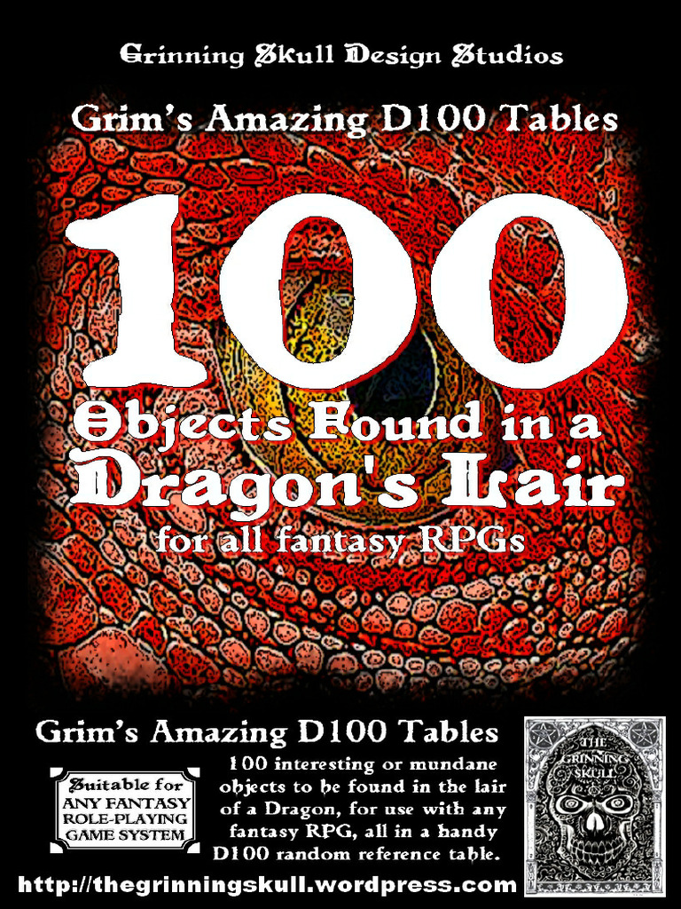 D100 Dragon Lair Encounter Items | PDF | Dragon