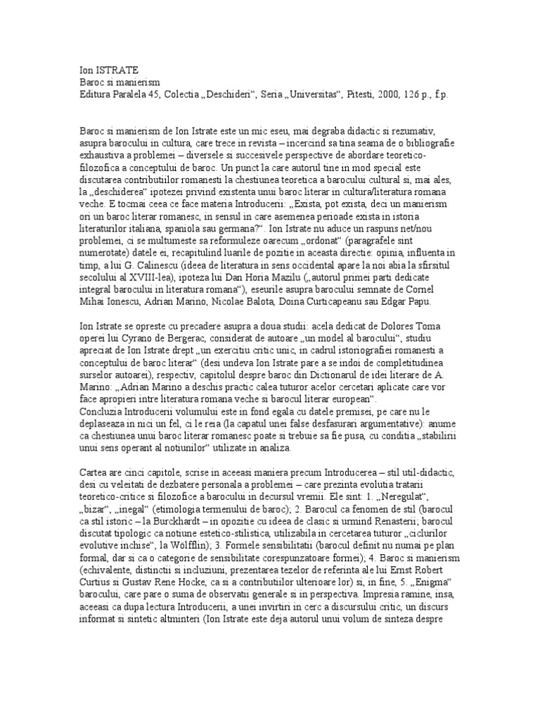 Baroc Si Manierism | PDF