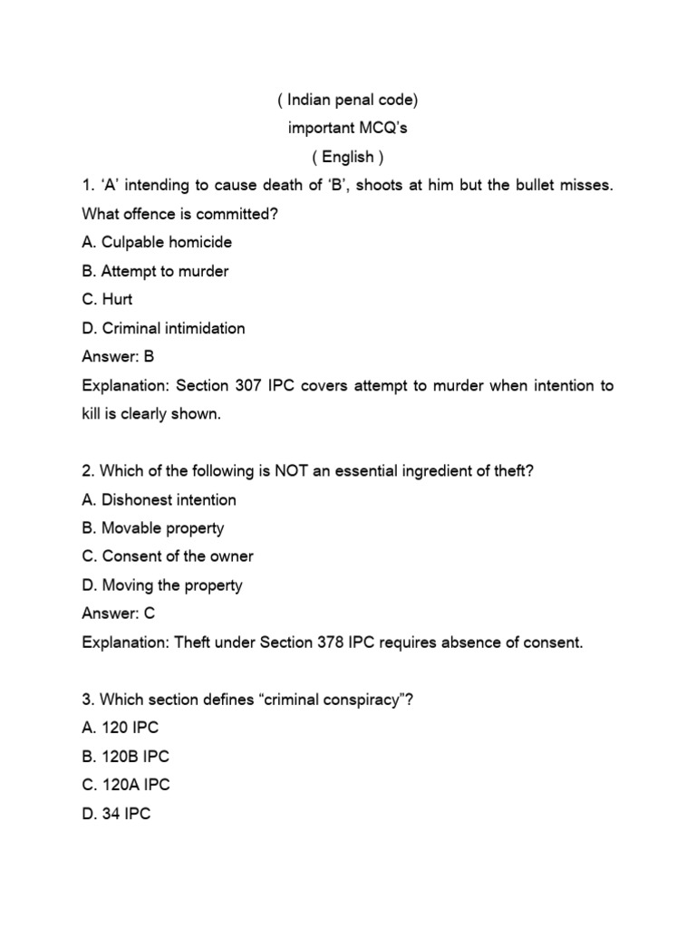 AIBE Important Questions | PDF