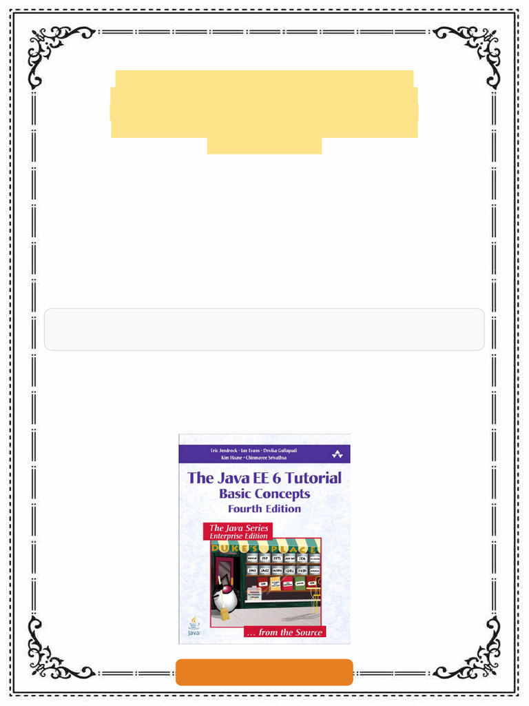 The Java EE 6 Tutorial Basic Concepts 4th Edition by Eric Jendrock, Ian ...