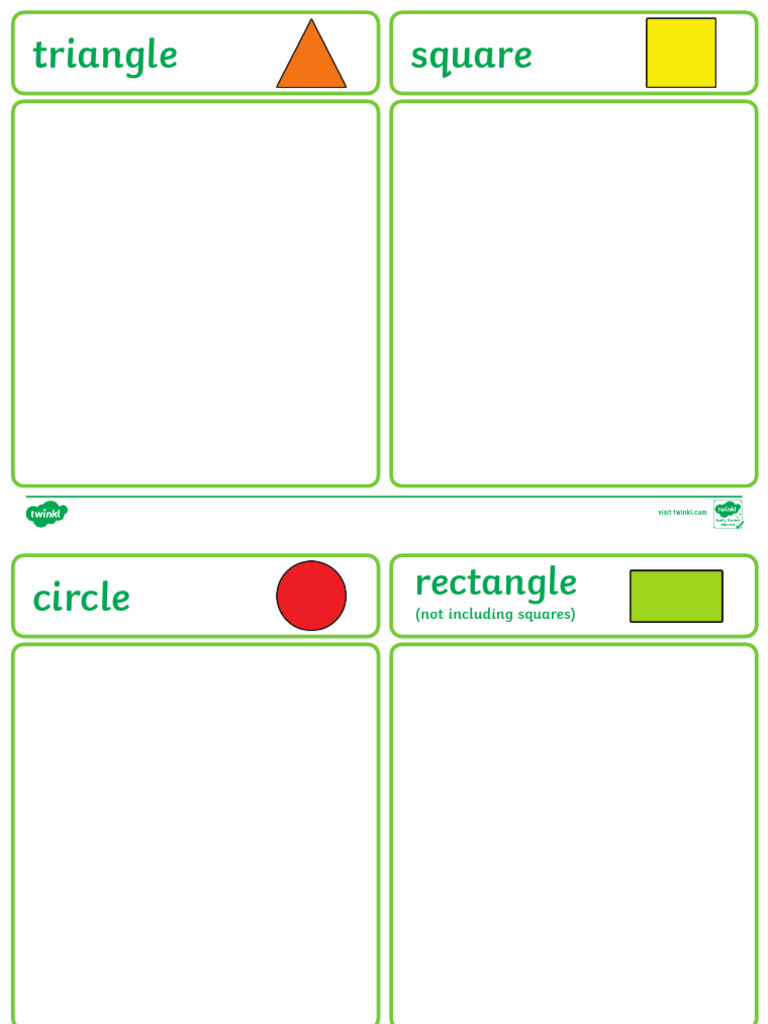 Shape Sorting Cards for Kids | PDF