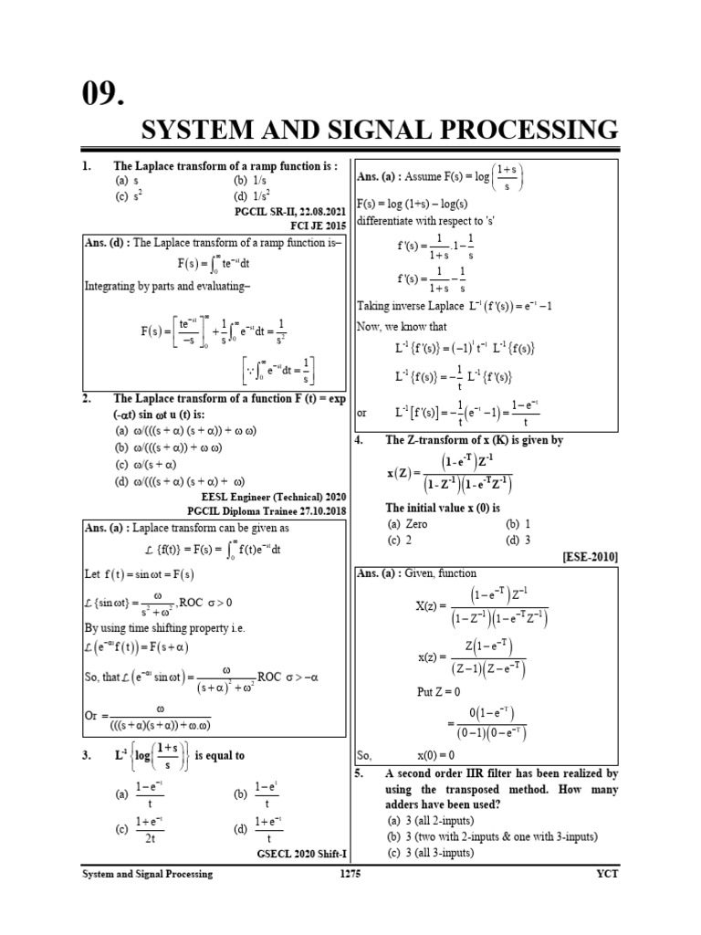 Signal System | PDF | Discrete Fourier Transform | Digital Signal Processing