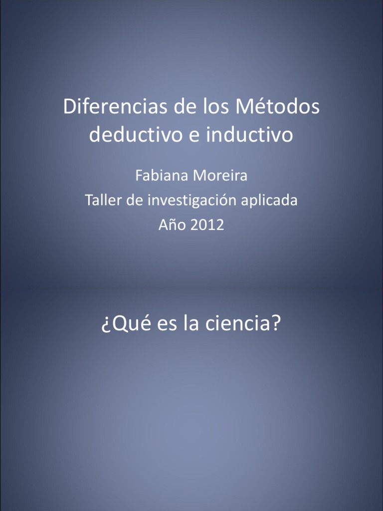 Metodos Inductivo y Deductivo | PDF | Razonamiento inductivo | Si y solo si