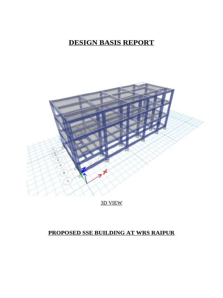 Design Basis Report of Sse Building (2) | PDF