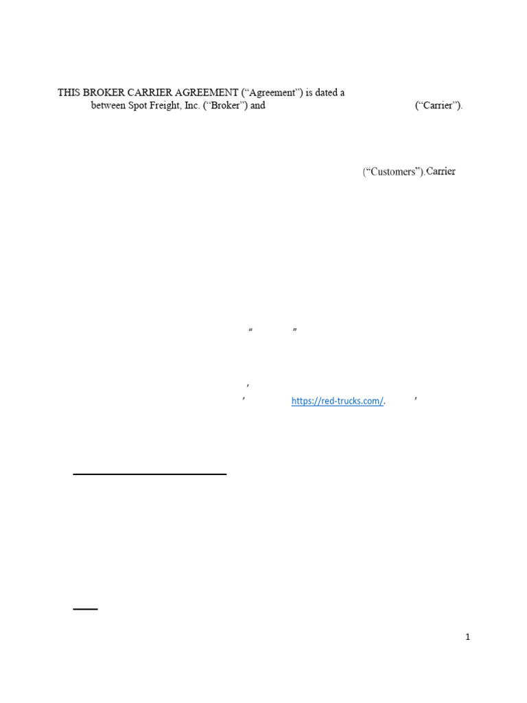 Broker Carrier Agreement Overview | PDF | Indemnity | Insurance