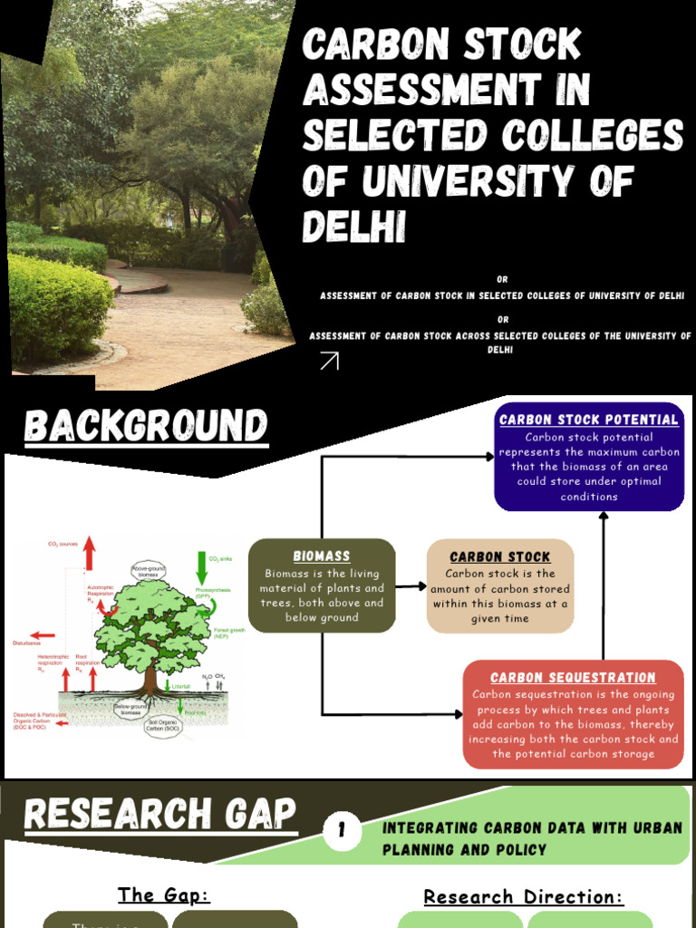 Carbon Stock Assessment in Delhi Colleges | PDF | Soil | Forests