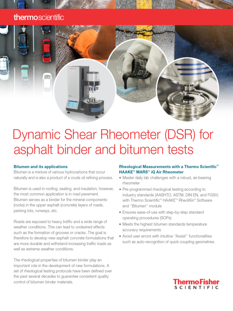 Dynamic Shear Rheometer for Bitumen Testing | PDF