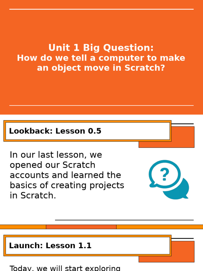 Moving Objects in Scratch Programming | PDF | Computer Programming ...