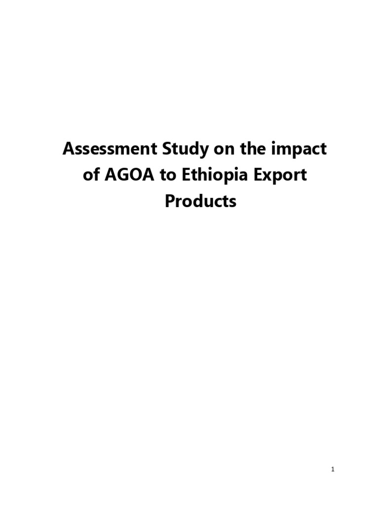 AGOA Impact Study | PDF