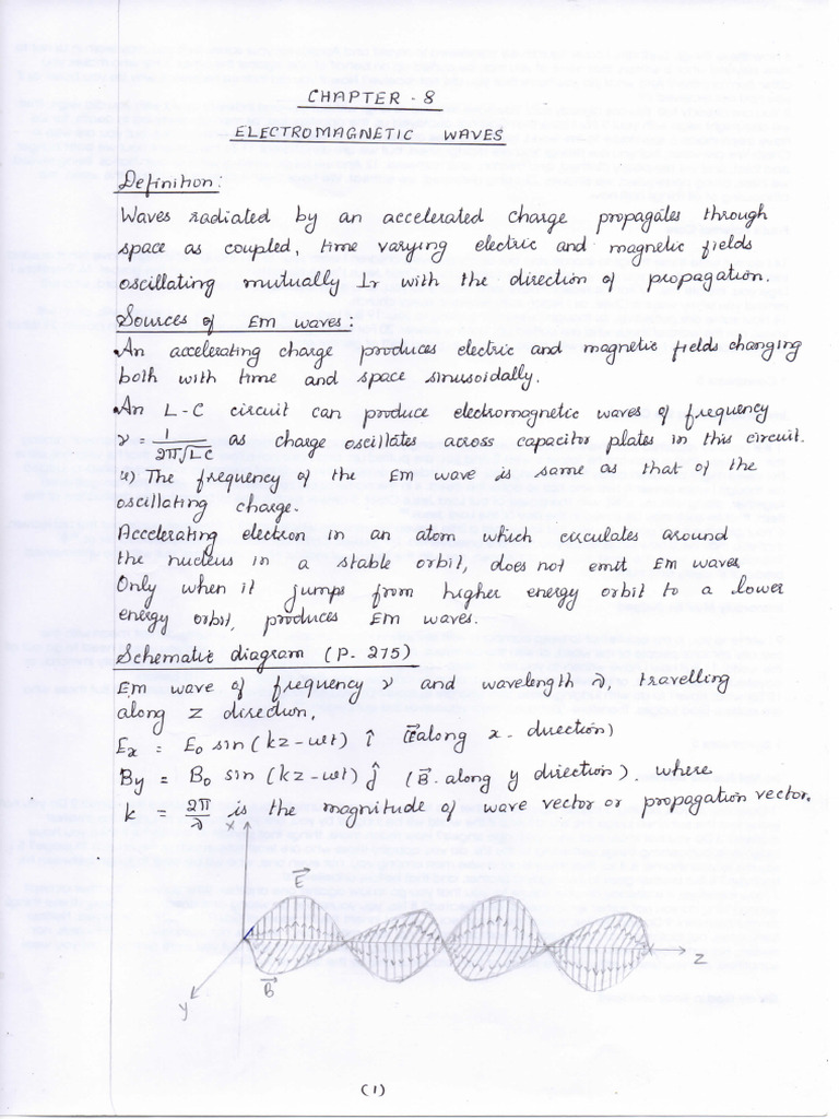 8.Ch 8 EM Waves | PDF