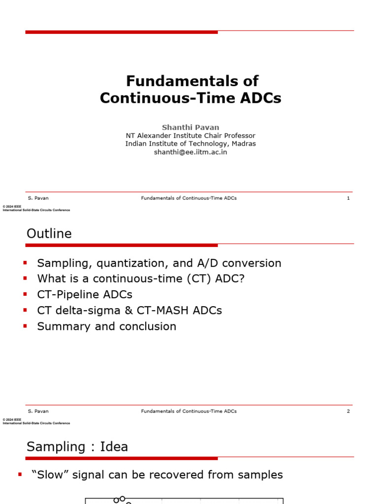 Continuous-Time ADC Fundamentals | PDF | Analog To Digital Converter ...