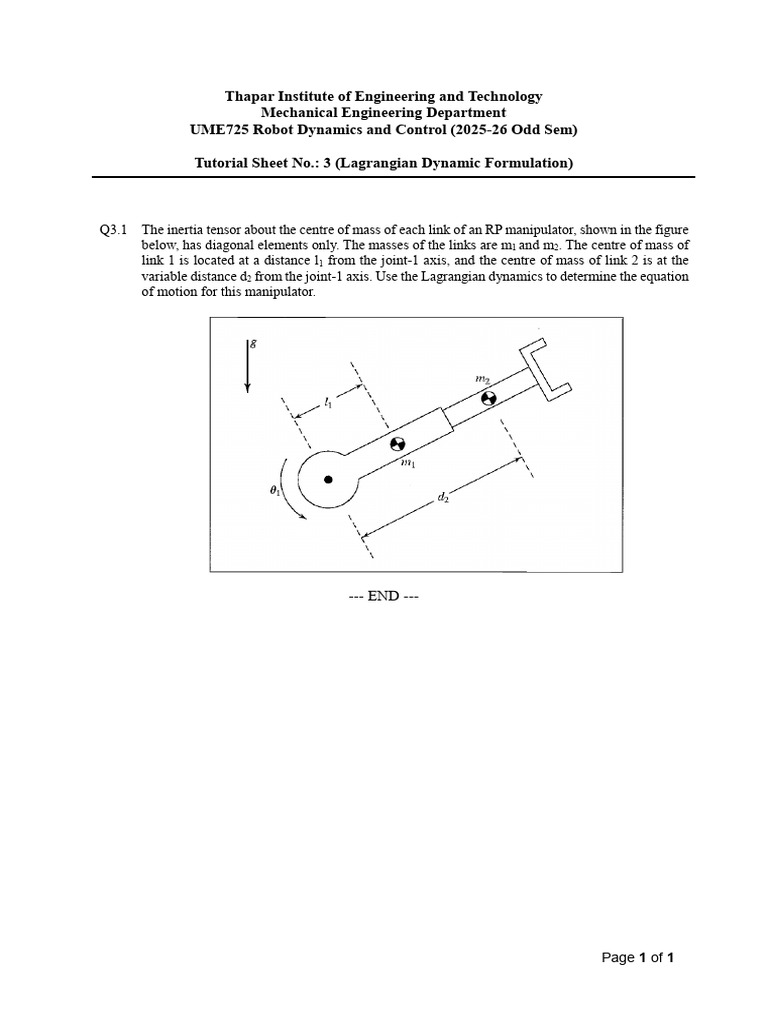 Tutorial Sheet 3 | PDF