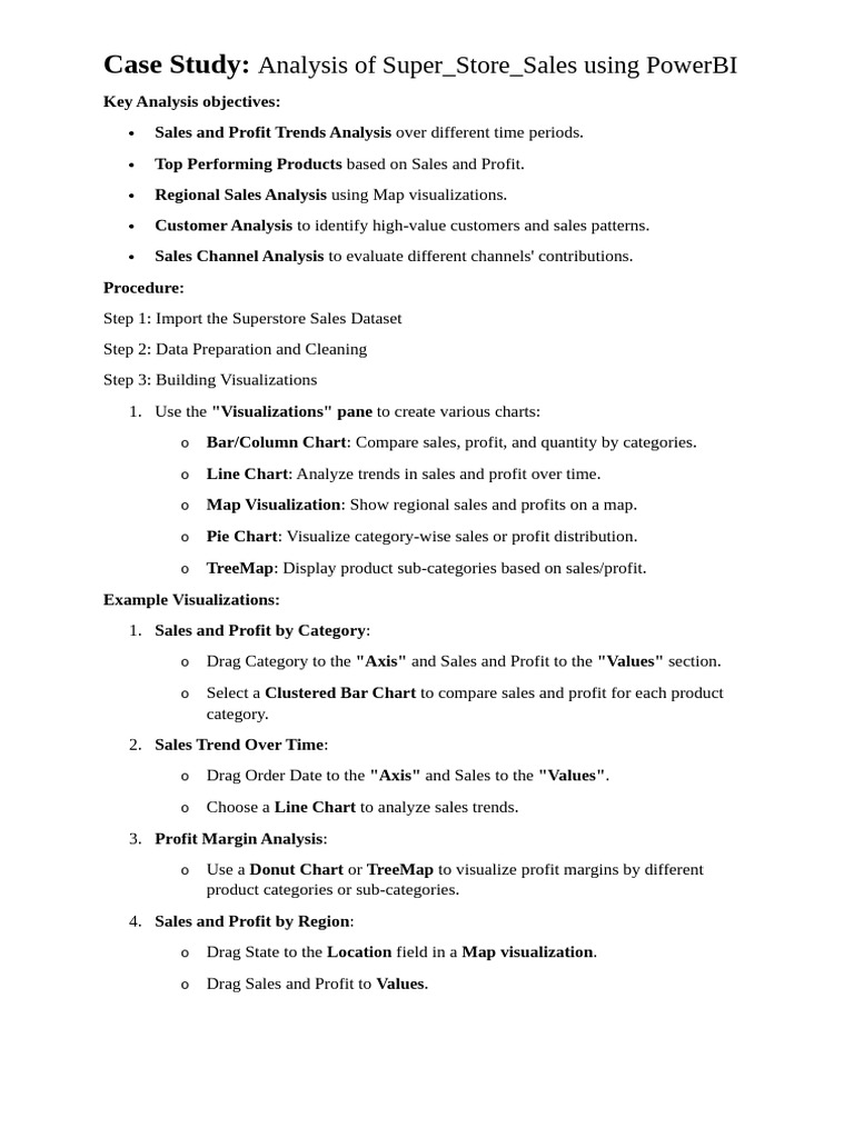 PowerBI Case Study 1 | PDF