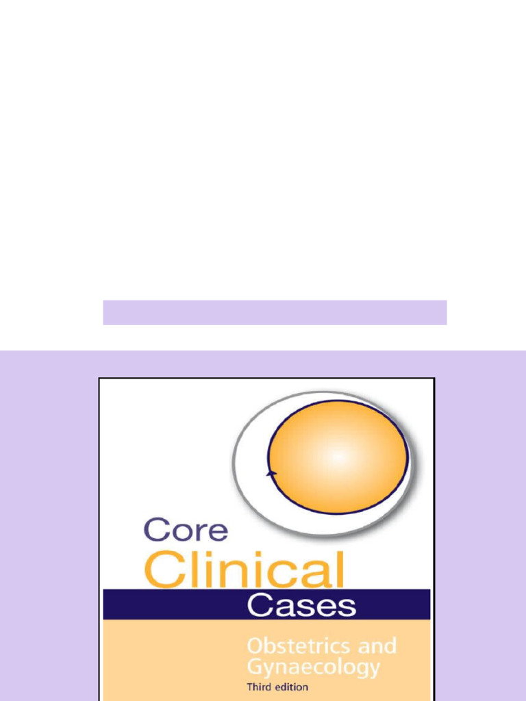 (Ebook) Core Clinical Cases in Obstetrics and Gynaecology: A problem ...
