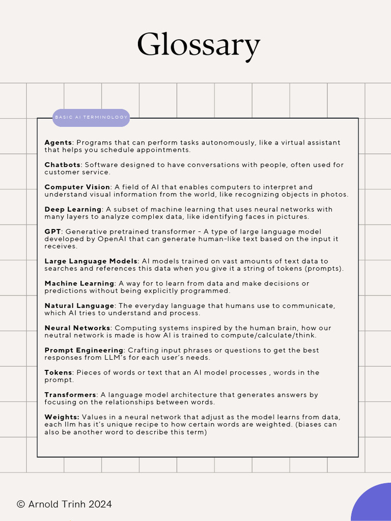 Essential AI Terminology Explained | PDF