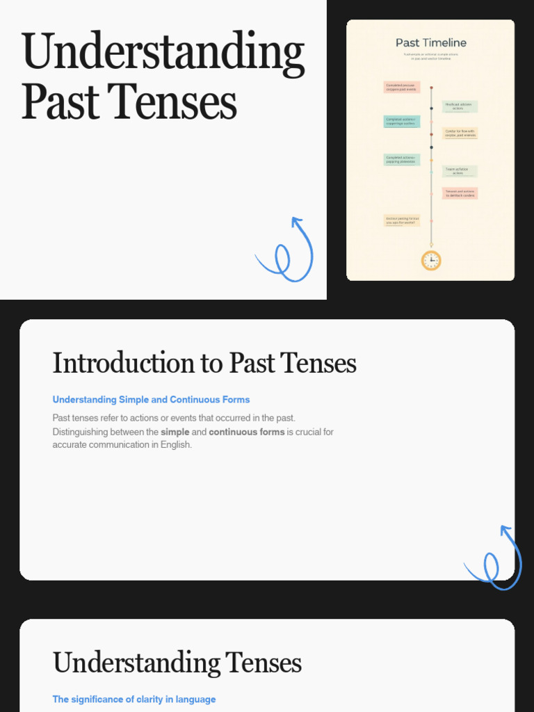 Mastering Past Tenses in English | PDF | Grammatical Tense | Languages