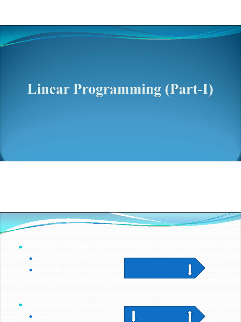 Or Unit 2 Lect 3_compressed | PDF | Linear Programming | Systems Analysis
