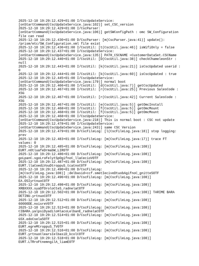 Prev Csc Log | PDF