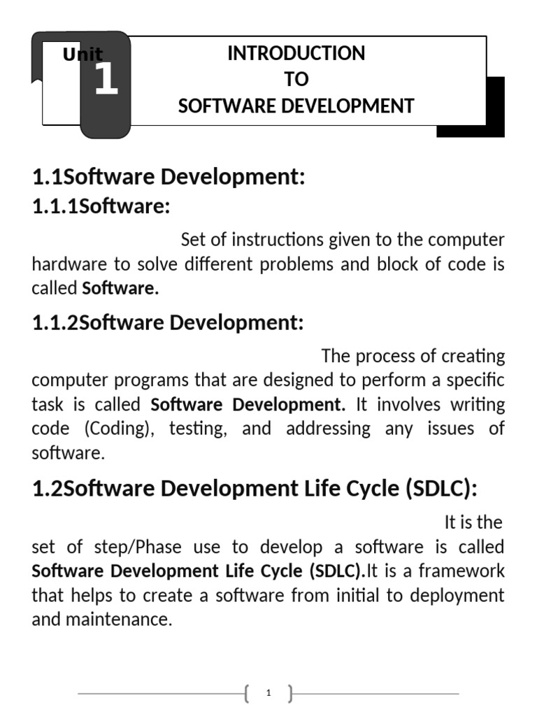 Chapter # 1 (Computer) | PDF | Software Development | Software