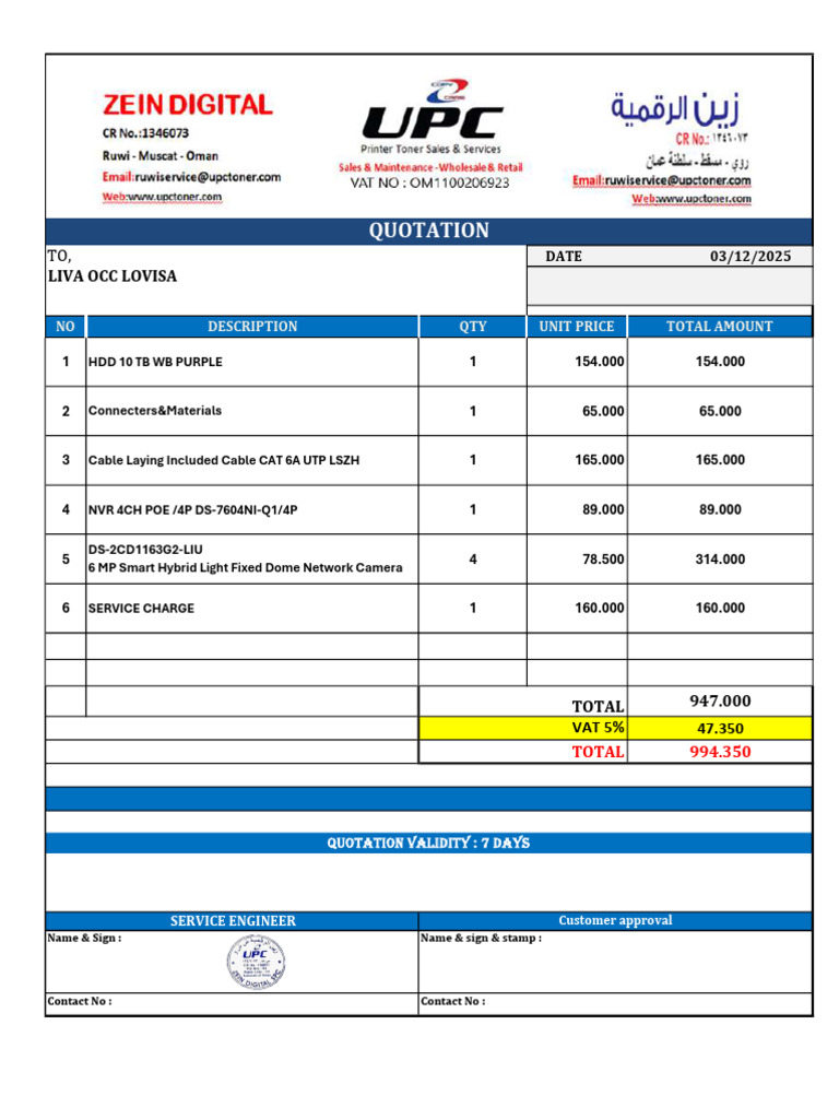 IT Equipment Quotation Breakdown | PDF