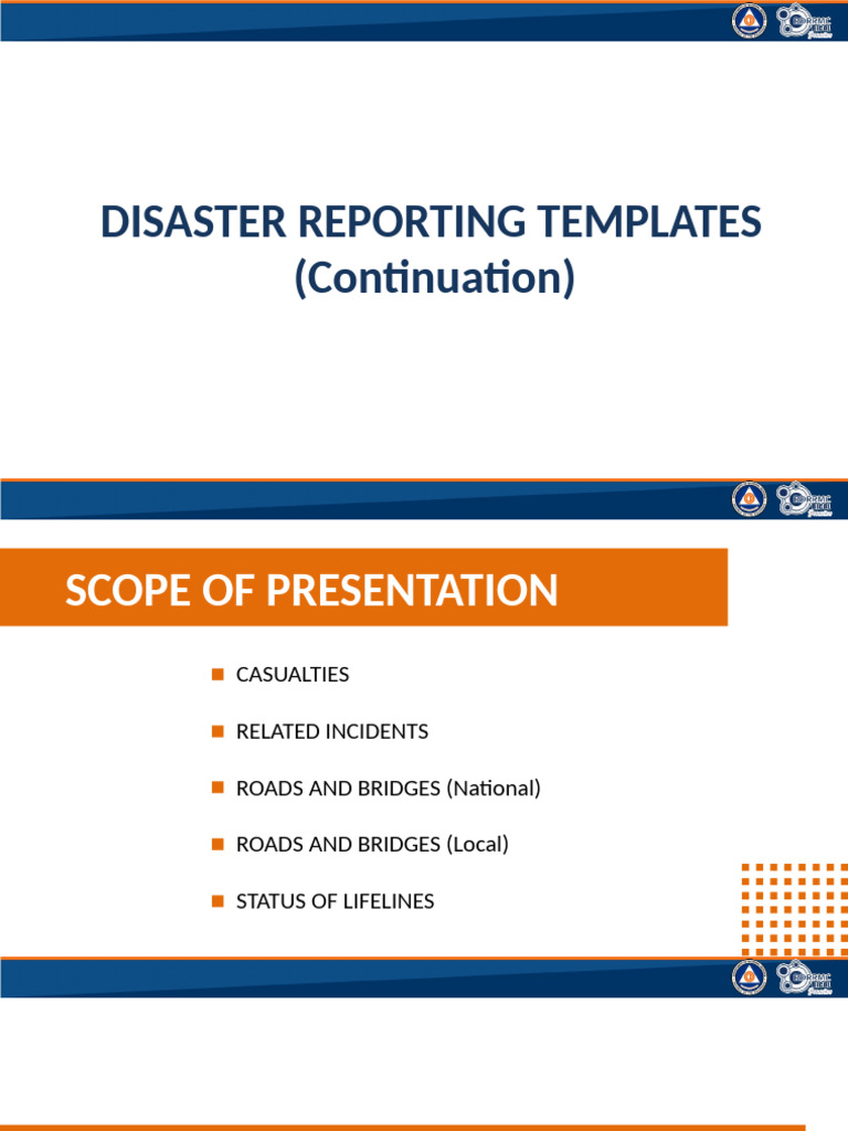 Disaster Reporting Templates Guide | PDF | Natural Hazards