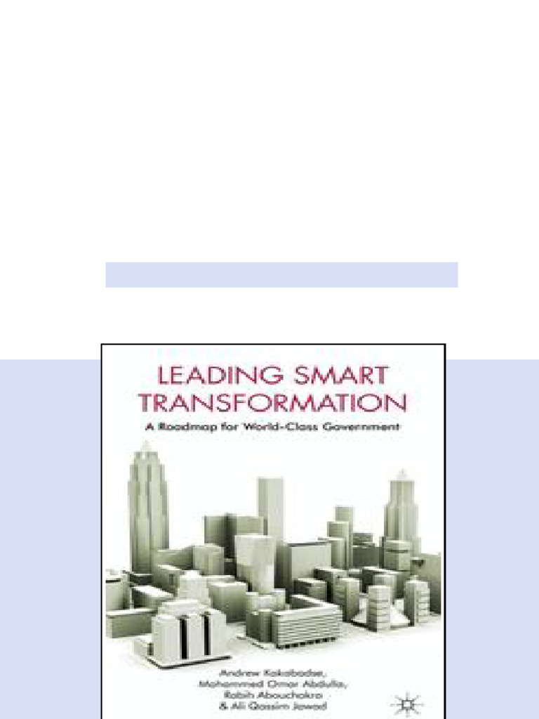 (Ebook) Leading Smart Transformation: A Roadmap for World Class ...
