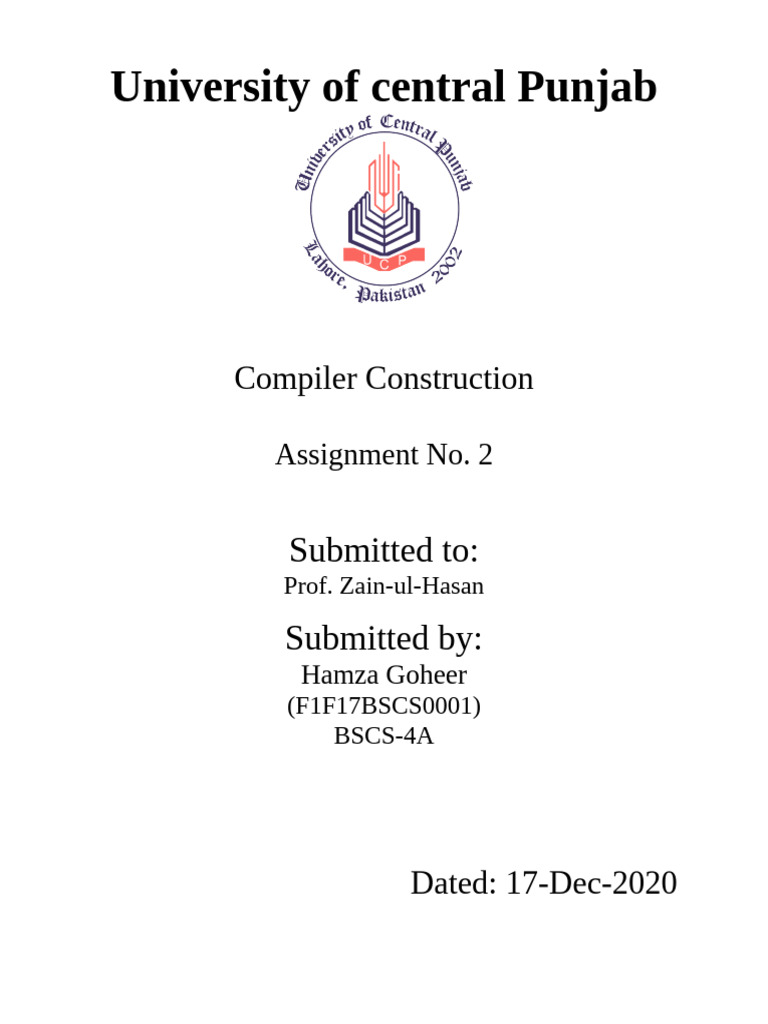Hamza Goheer compiler construction | PDF | Regular Expression | String ...
